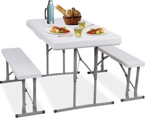 Pivní set pro 6 osob 105x64 cm SPRINGOS GF0096 bílý