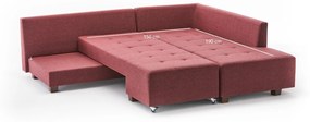 Atelier del Sofa Rohová sedací souprava Manama Corner Sofa Bed Right - Claret Red, Červená