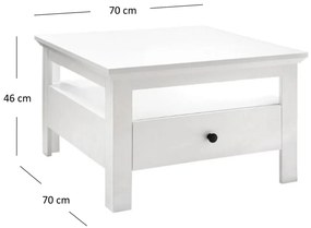 Konferenční stolek 1s/70 bílý Brandson
