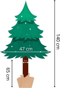 Vánoční stromek Borovice přírodní na kmínku 140 cm
