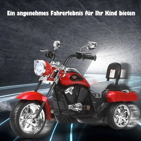 Costway Motocyklový elektrický motocykl ve stylu Chopper Dětský motocyklový