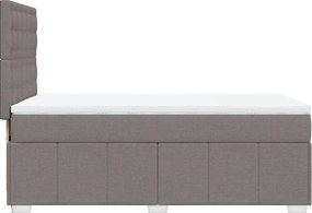 Box spring postel s matrací taupe 100 x 200 cm textil 3291597