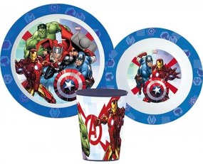 Sada plastového nádobí Marvel Avengers s kelímkem