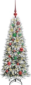 Umělý vánoční stromeček Bílá 120 cm PVC, plast, ocel a PE 3396029