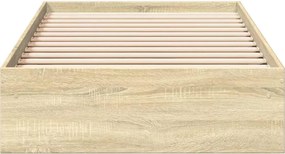 Rám postele se zásuvkami dub sonoma 90x200 cm kompozitní dřevo 3280680