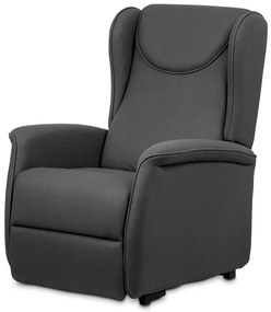 Polohovací křeslo, elektrické kabelové ovládání, šedá, látka, TV-1192 GREY2 Barva: šedá