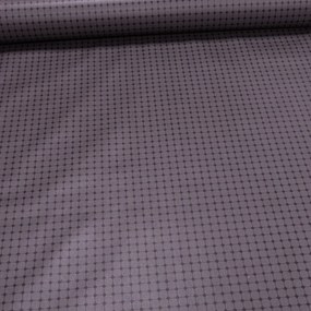 Ubrus PVC s textilním podkladem 1206-3 FANTASTIK, tmavě šedá kostka, š.140cm (metráž