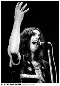 Plakát, Obraz - Black Sabbath (Ozzy Osbourne) - Rotterdam, Holland 1971, (59.4 x 84 cm)