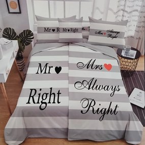 6 - dílné Povlečení - Mr and Mrs Right