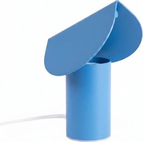 Světle modrá hliníková LED stolní lampa (výška 15 cm) BISCUIT – Thoro