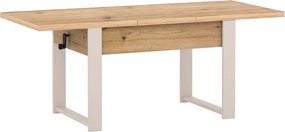 Rozkládací polohovací konferenční stolek HOGO 3v1 | 120-157x62,5-74,5x67 cm | síla horní desky 32 mm | artisan/nohy kašmír