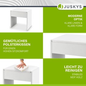 Juskys Čalouněná stolička k toaletnímu stolku Melly