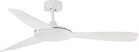 NV 9952360 Stropní ventilátor BLAIRE tělo z hliníku matná bílá a sklo 3ABS bílé listy - NOVA LUCE