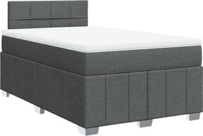 Box spring postel s matrací tmavě šedá 120x190 cm textil 3289308