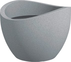 Scheurich Květináč Wave Globe (Stony Grey, Ø 40 x 30 cm)