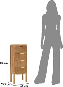 Skříňka z jedlového dřeva v přírodní barvě 38x82x33,5 cm Gothenburg – Mauro Ferretti