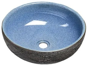 Sapho Priori - Umyvadlová mísa, 410x150 mm, modrá/šedá PI020