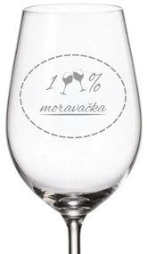 Dekorant Vtipná sklenička na víno MORAVAČKA 350 ml 1 ks