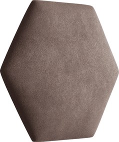 Eka Čalouněný panel Hexagon Trinity 40,5 cm x 35,3 cm - Tmavá béžová 2305