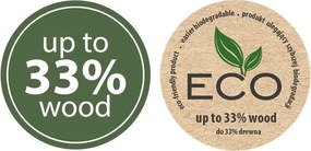 PRO Květináč GRACIA LOW ECO WOOD 23,8cm naturo