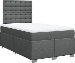 Box spring postel s matrací tmavě šedá 120x200 cm textil 3292770