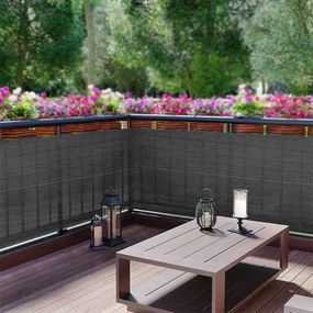 Bluegarden, voděodolný balkonový potah 0,9x5 m PE, šedý, OGR-00661