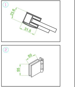 BPS-koupelny Čtvercový sprchový kout HYD-SK10A 80x80 černá/transparent