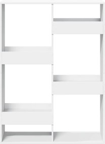 Dělicí stěna bílá 100 x 33 x 135 cm kompozitní dřevo 3309555