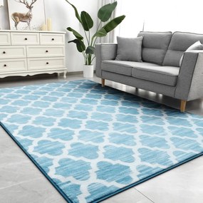 Tutumi Plyšový koberec Clover Blue Rozměr (cm): 140 x 200