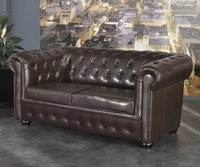 ASKONT Chesterfield Bis antique brown Pohovka 2M