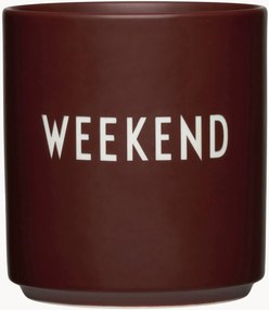 Hrnek's nápisem Favourite Weekend