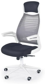 Kancelářská židle FRANKLIN – síťovina, černá / bílá, nosnost 130 kg