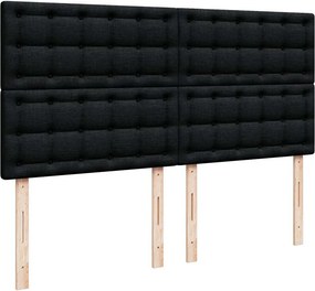 Box spring postel s matrací černá 180x200 cm textil 3292151