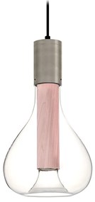 Unikátní závěsné svítidlo ve tvaru kapky Eris  Unikátní závěsné svítidlo ve tvaru kapky Eris Barva svítidla: Hliník kartáčovaný, Dekor: Bledě růžový