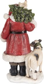 Dekorace Santa se zvířátky - 17*16*30 cm