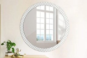 Kulaté dekorativní zrcadlo Příčné čáry fi 100 cm