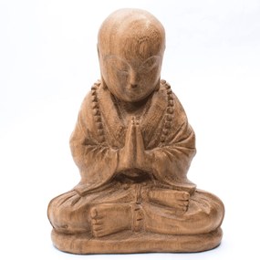 Milujeme Kameny Buddha - dřevěná socha Feng shui BUD7