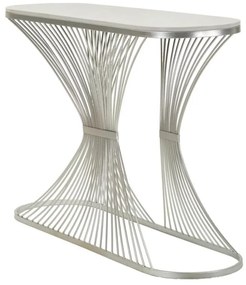 Designová konzole Harshad 120 cm stříbrná