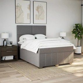 Box spring postel s matrací taupe 140x190 cm textil 3291660