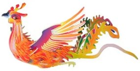 Woodcraft dřevěné 3D puzzle - skládačka Fénix, 26,5 x 37 x 34 cm