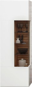 XXXLutz VITRÍNA, bílá, dub artisan, 65/201/40 cm Stylife - Kredence a vitríny - 001937008429