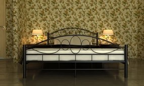Kovová postel 180x200 cm včetně roštu
