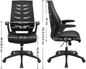 German Kancelářská židle 63,5 x 47 x 112,5 cm / černá