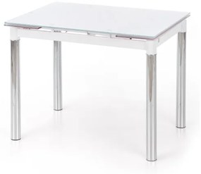 Jídelní stůl Doxx / Bílá a sklo / Bílá
