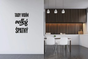 Lepy.cz Samolepka na zeď Velký špatný Velikost (šířka x výška): 60x89cm, Barevná varianta: Světle modrá