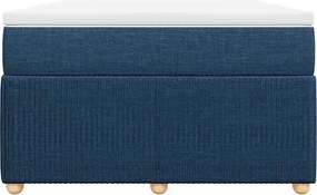 Box spring postel s matrací modrá 120x200 cm textil 3285566