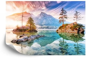 Fototapeta Jezero Hindersee V Bavorsku, Německo Hladký vinyl 360x240