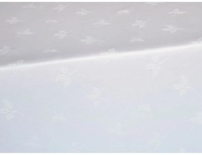 SCANquilt ubrus SOLID lístečky bílá 150 x 180 cm