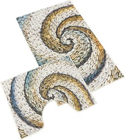 Bellatex 3D tisk  sada Béžová 60x100 cm, 60x50 cm (SADA)