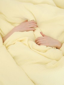 MK Lůžkoviny Mušelínové povlečení – Alexia pastelově žlutá